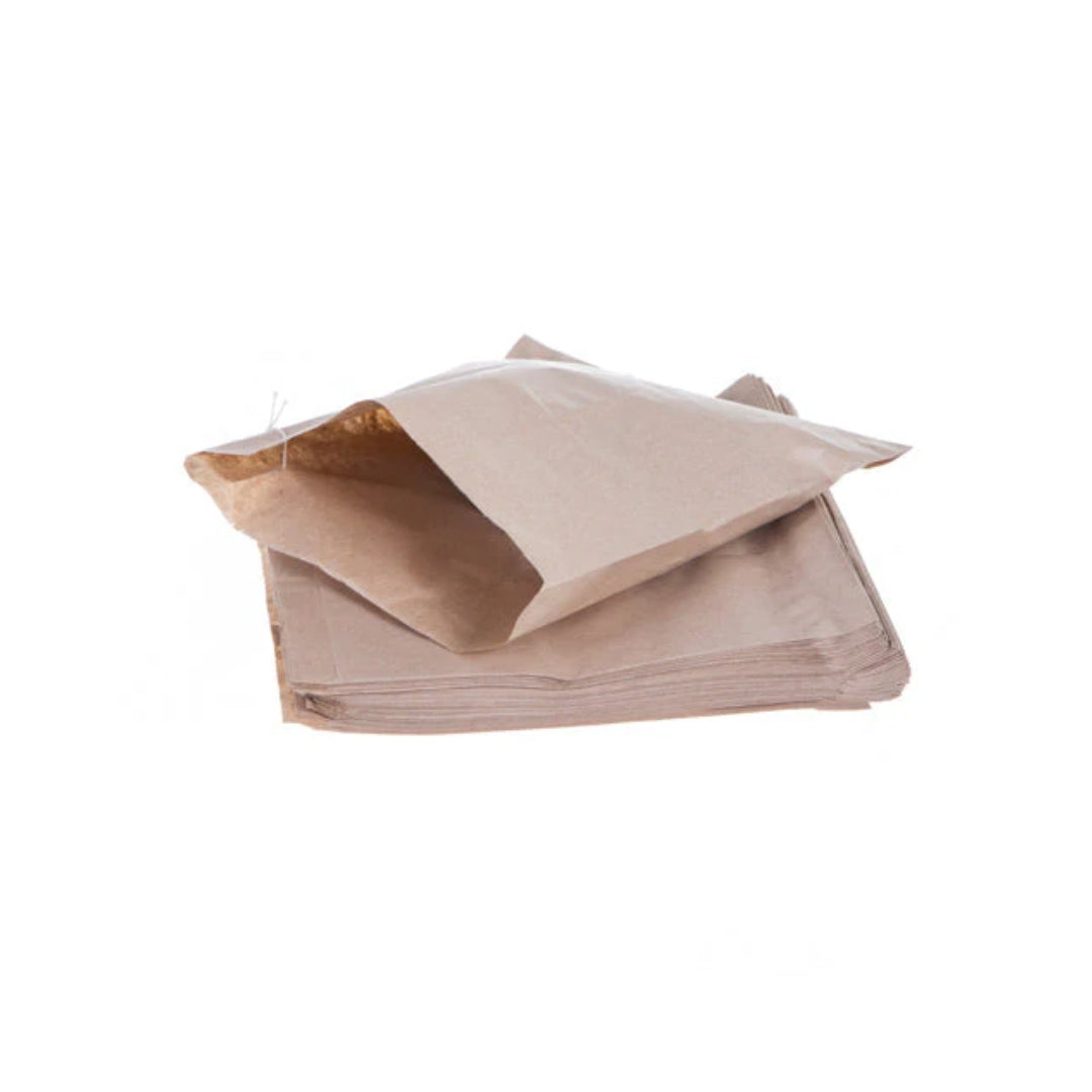 Brown Kraft Paper Counter Bags 13x14" 500 pack | Big Brown Carrier Bag