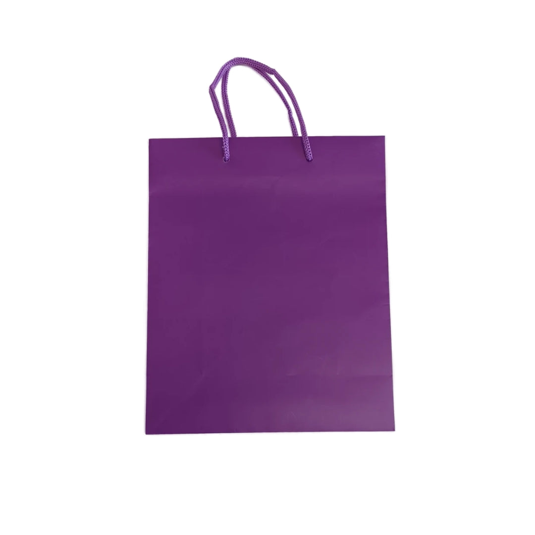 Large Matt Laminated Magenta Carrier Bag 22x10x27cm – Big Brown Carrier Bag