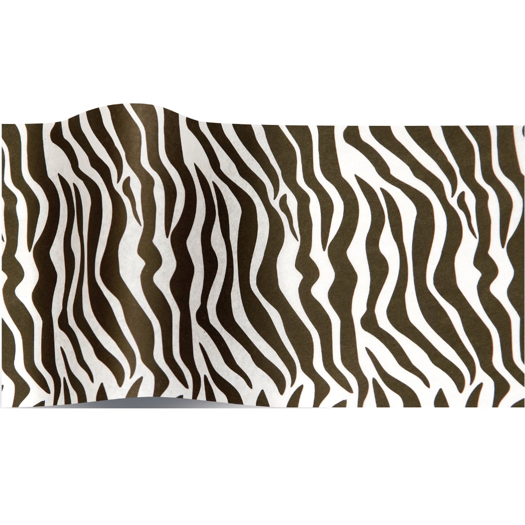 Zebra Print SatinWrap® Tissue Paper – Big Brown Carrier Bag