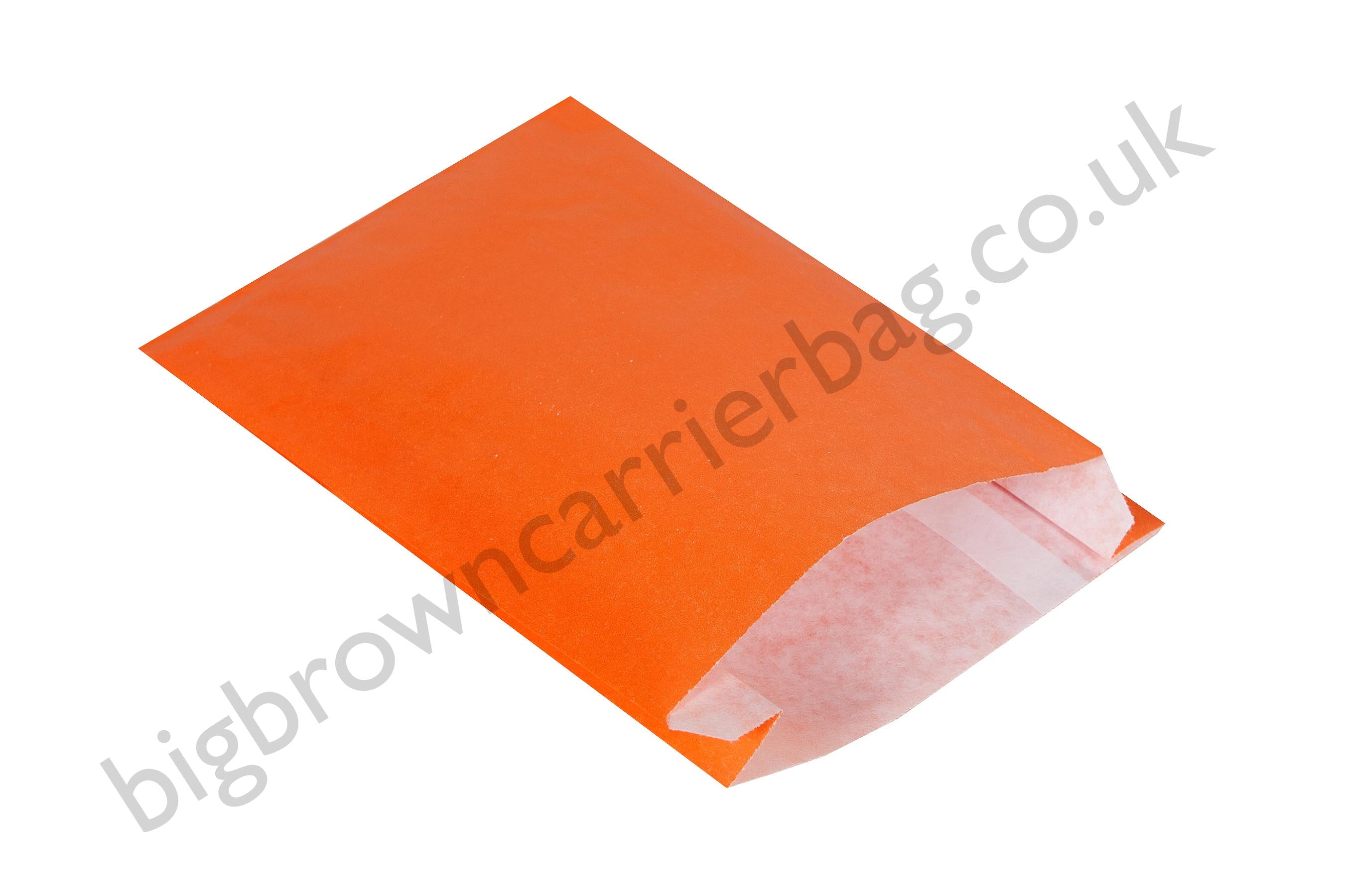 Small Orange Counter Bags 100 pack | Big Brown Carrier Bag
