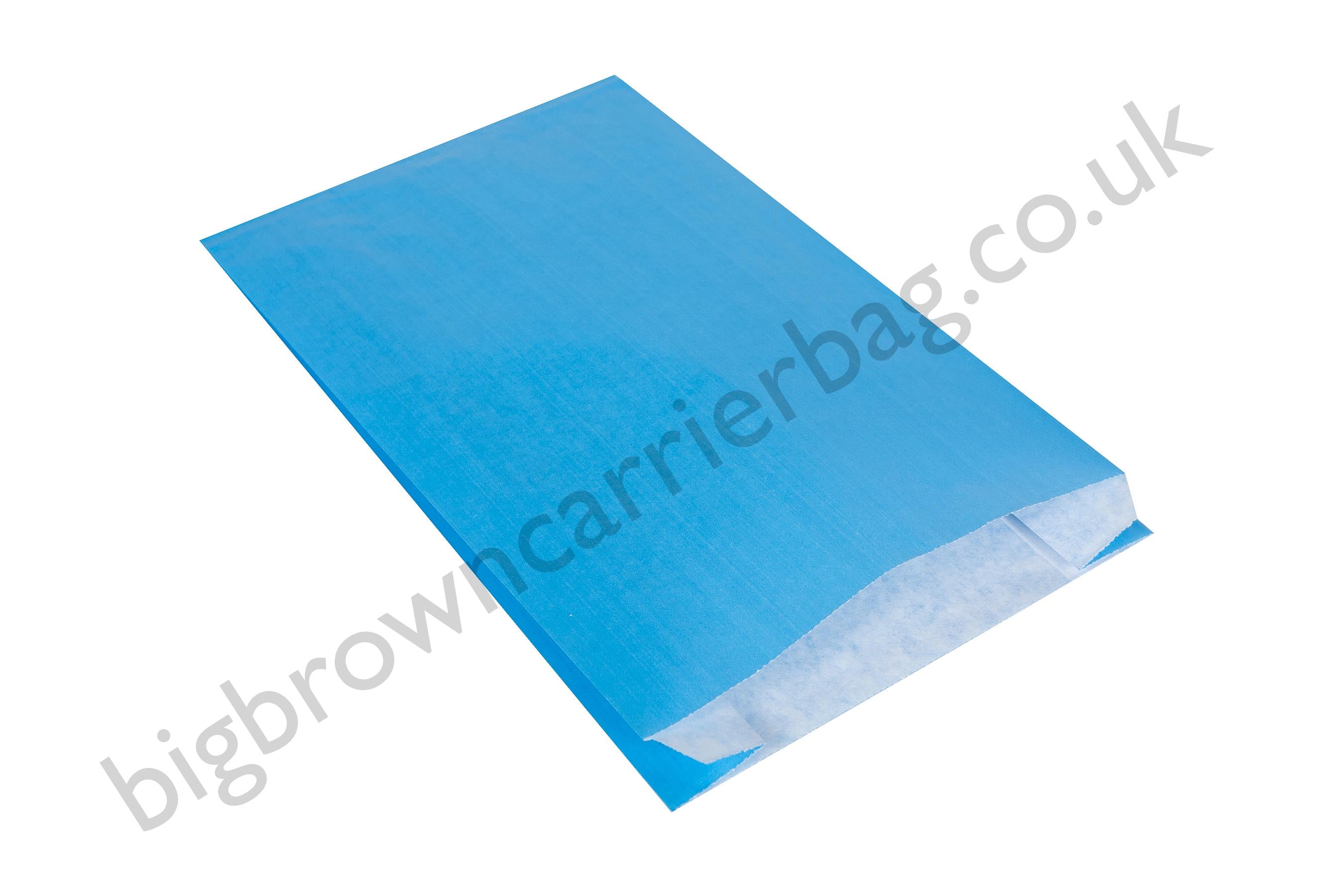 Large Aquamarine Counter Bags 100 pack | Big Brown Carrier Bag